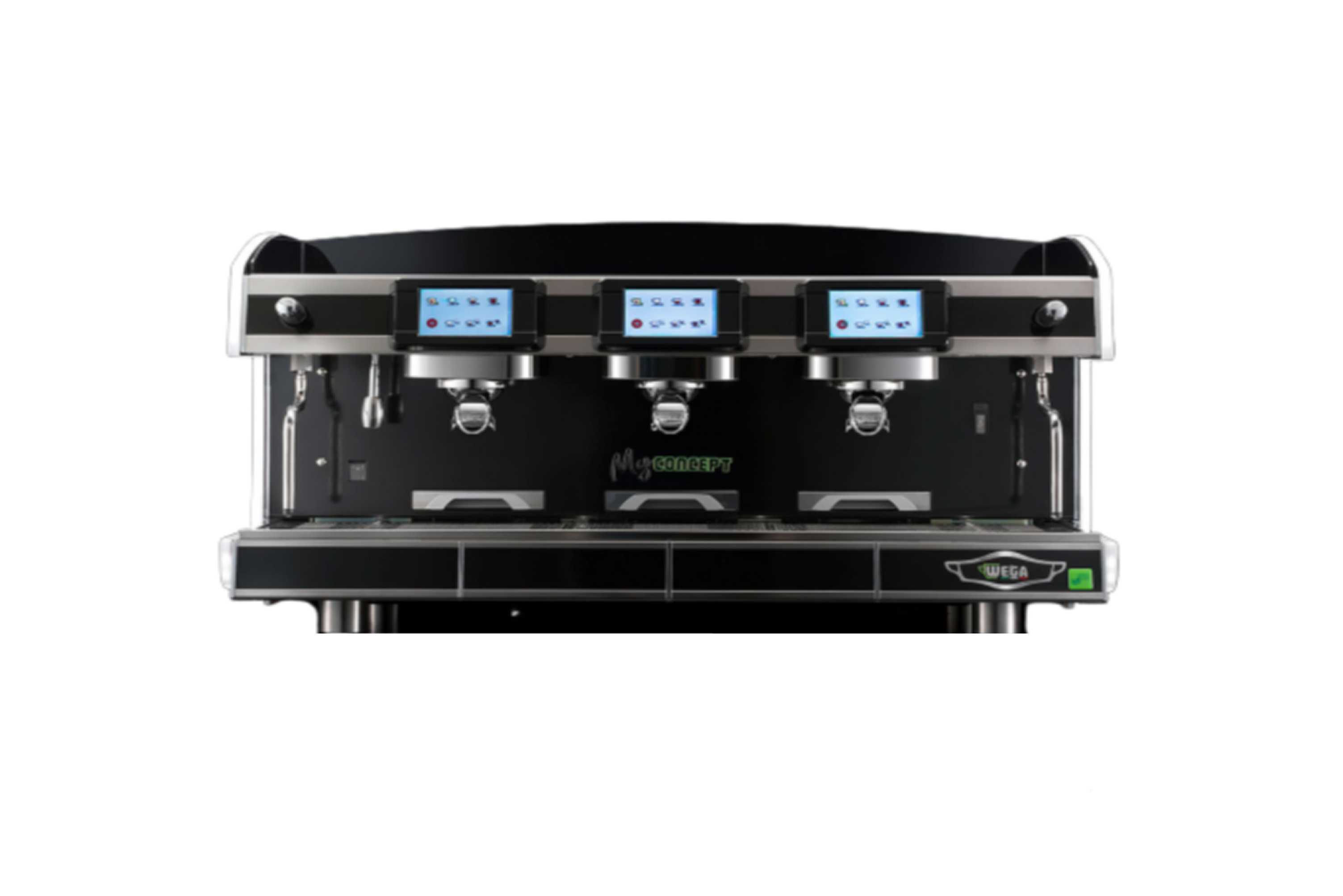 EVD ELECTRONIC COFFEE MACHINE (WEGA CONCEPT)- BLACK - 3 GROUP, WE.CON ...